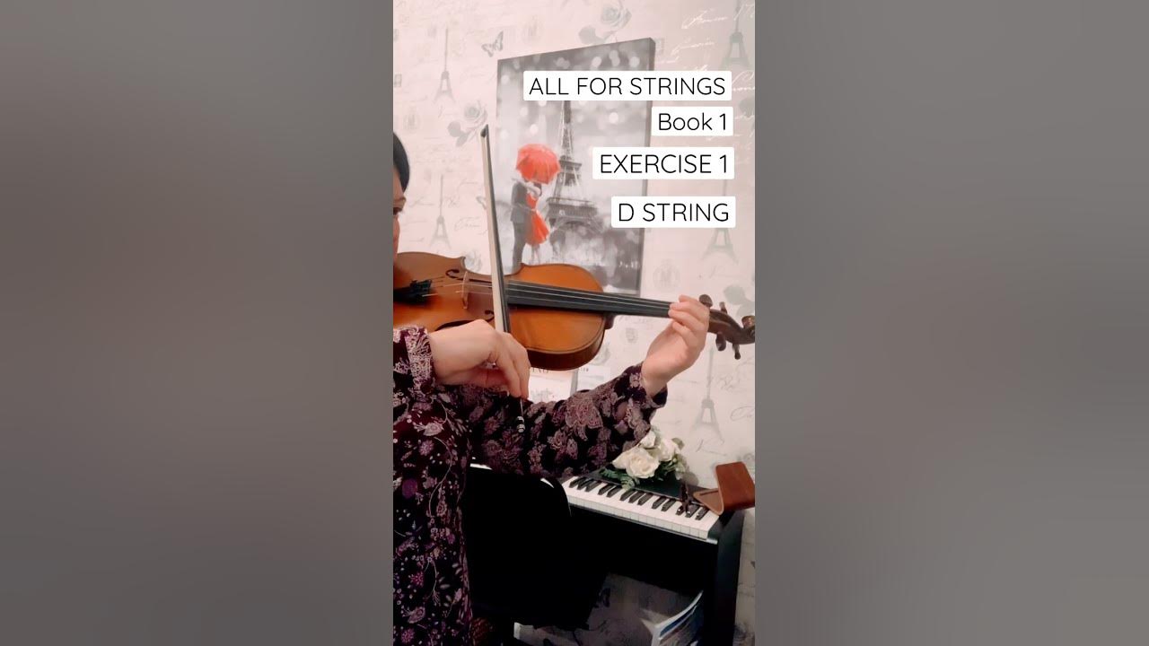All FOR STRINGS BOOK 1 EXERCISE 1. D STRINGS #violinlessons #violinist ...