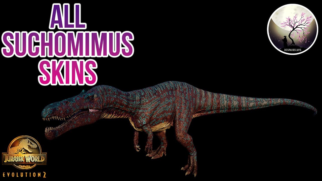 ALL SUCHOMIMUS SKINS SHOWCASE!!! [4K] Jurassic World Evolution 2 - YouTube