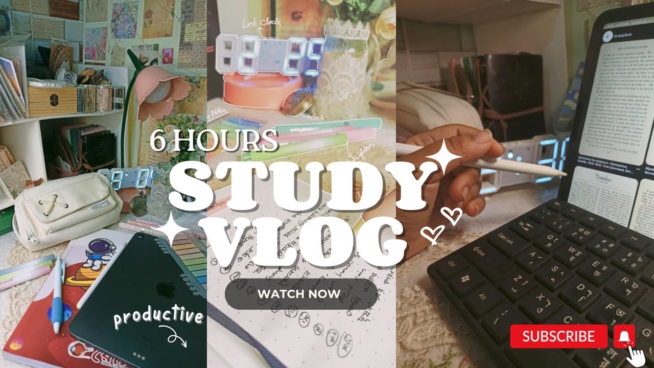 6 Hours Study Vlog | Aesthetic Vlog | Bangladesh 🇧🇩 - YouTube