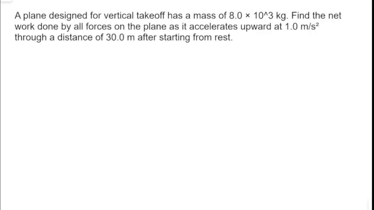 Physics Problem Solver Walk-through Follow Along Work Energy Force ...