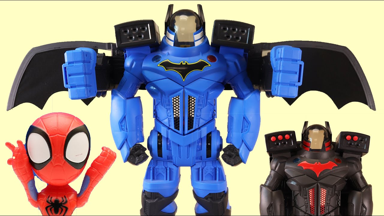Batman Batbot Robot Vs Batbot Robot | Spidey And His Amazing Friends ...