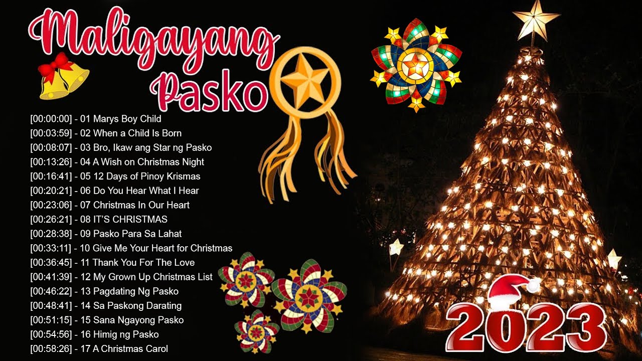 Pinoy Christmas Songs Collection 2023🔔Jose Mari Chan, Garry Valenciano ...