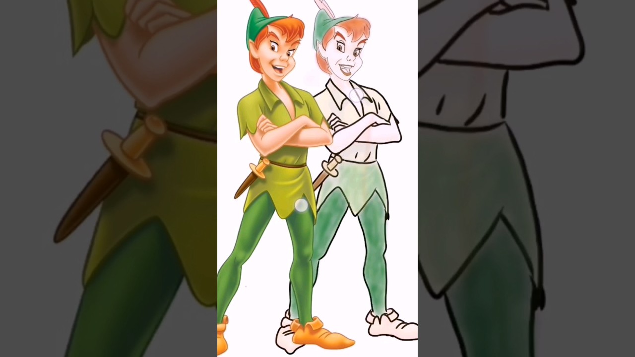 How to draw Peter Pan Disney #drow #drawing #painting #disney - YouTube