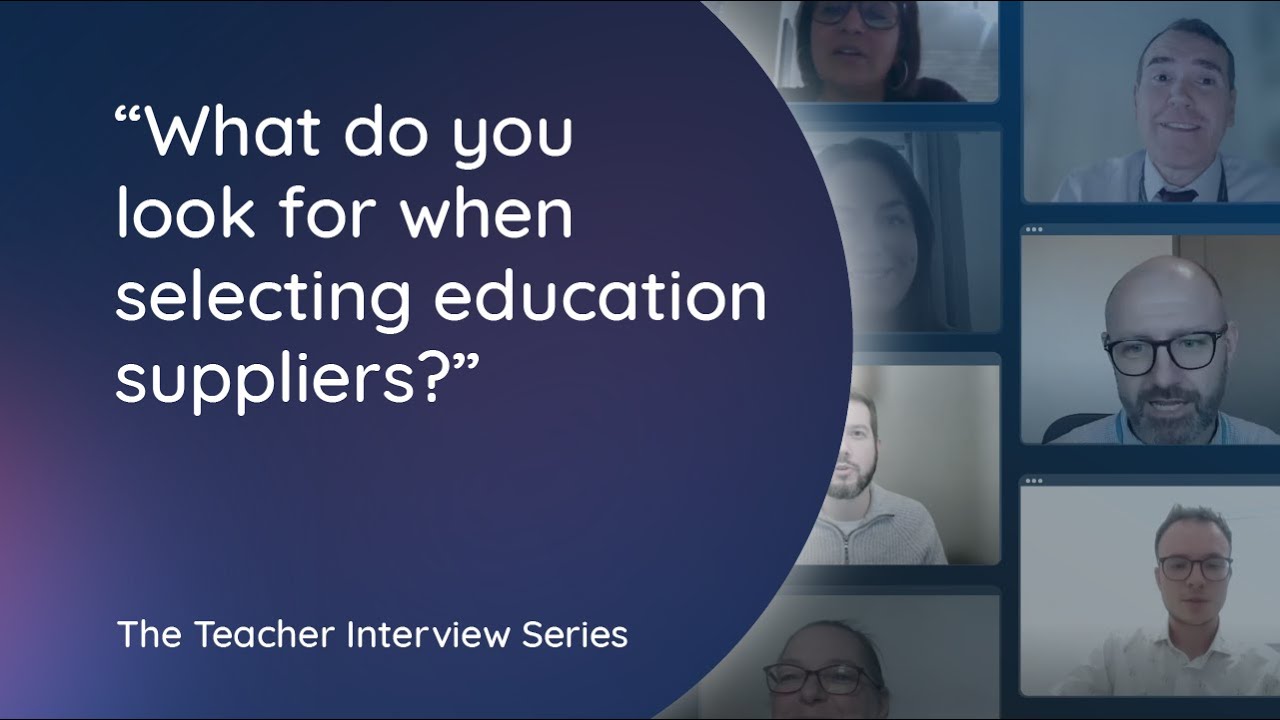"What do you look for when selecting education suppliers?" | The ...
