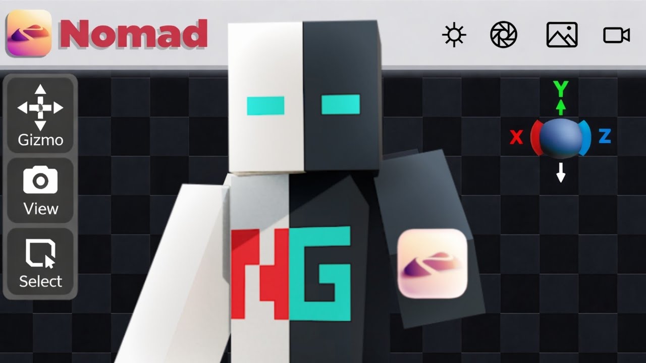 How To Make 3D Minecraft Thumbnail Models in Nomad Sculpt 🔥(Mobile ...