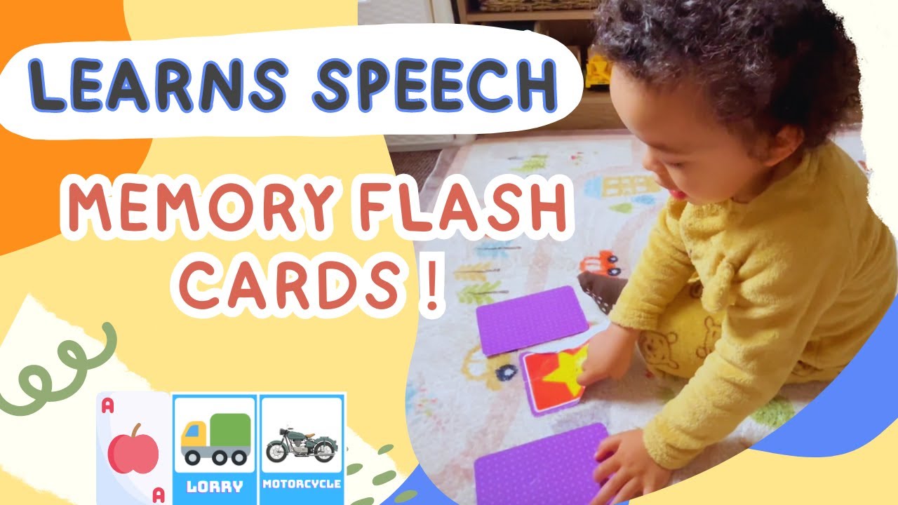 3-Year-Old Learns Speech with Fun Memory Flash Cards Educational ...
