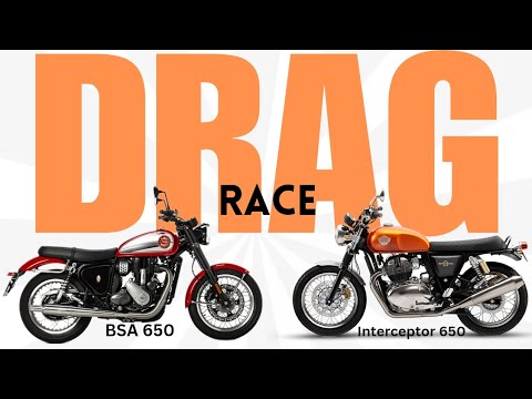 UNOFFICIAL 0-100km/hr DRAG RACE BETWEEN BSA GOLDSTAR 650 AND RE ...