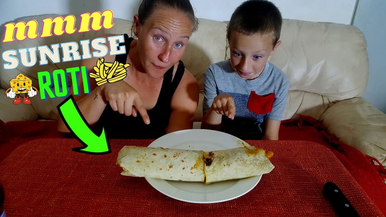 Johnny's Roti Chip Cheese & Mutton Curry Gravy - YouTube