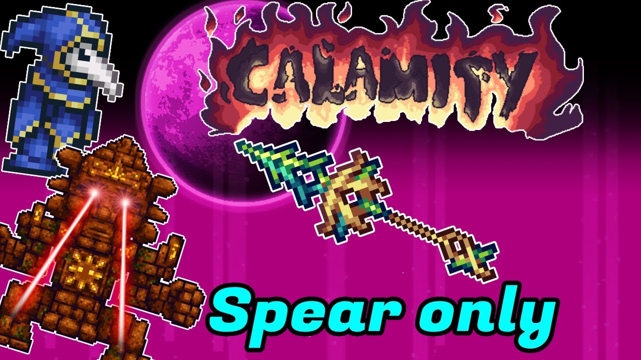 Beating Golem with a Stick - Calamity Spear Only - YouTube