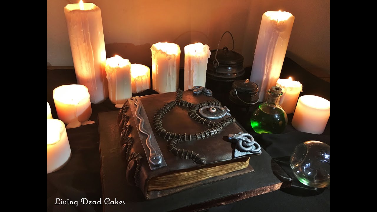 Hocus Pocus Spell Book Cake: Vegan & Gluten free - Living Dead Cakes ...