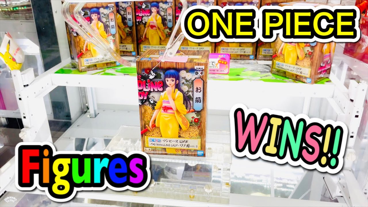 ONE PIECE 】Claw Machine in Japan !! WINS !! ONE PICE , Figures , DOLL ...