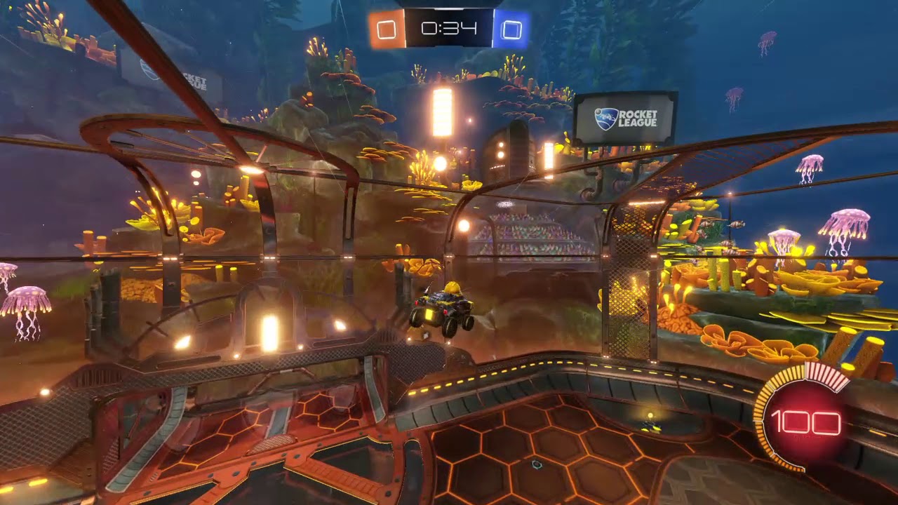 Rocket League with 10x boost power - YouTube