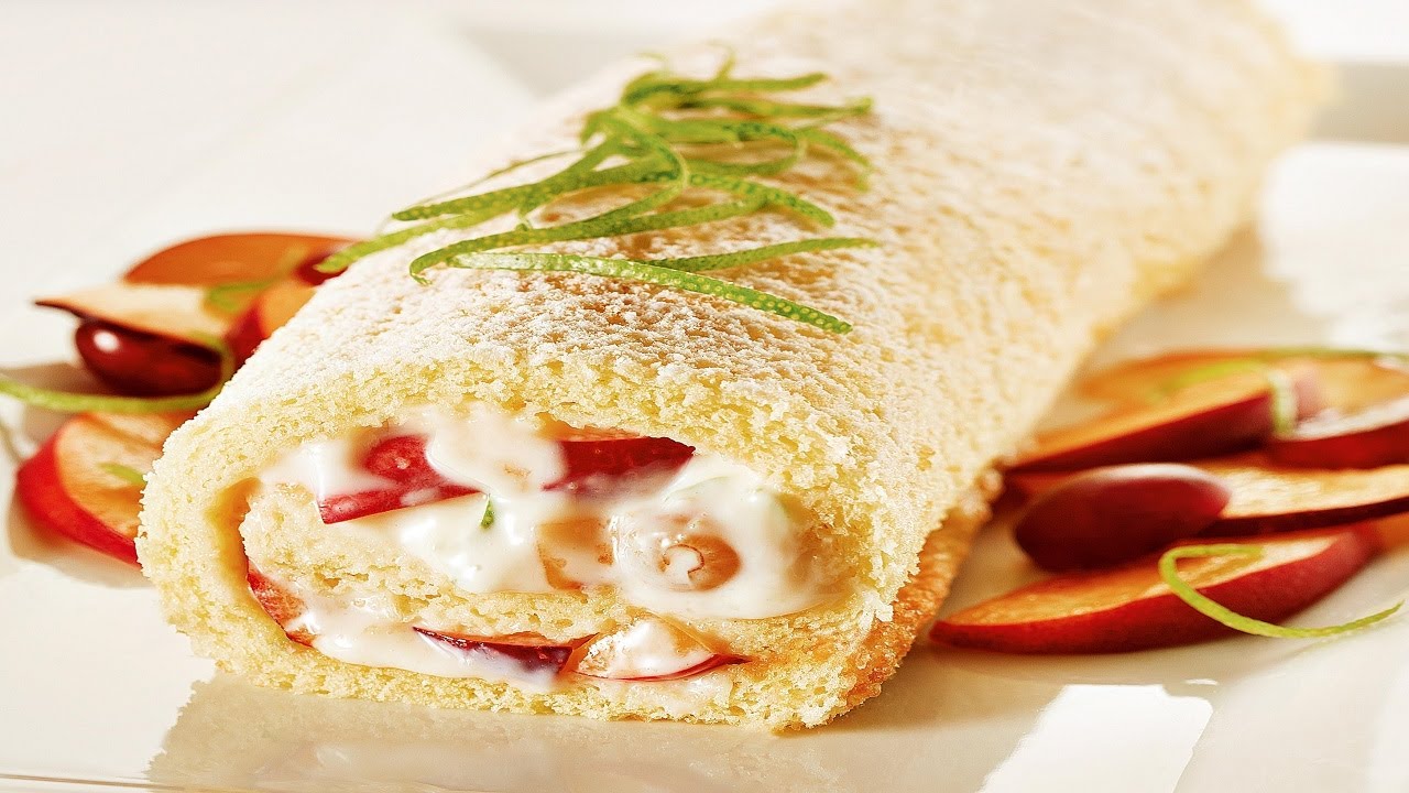 Rocambole com Creme de Limão e Frutas - Receitas Nestlé - YouTube