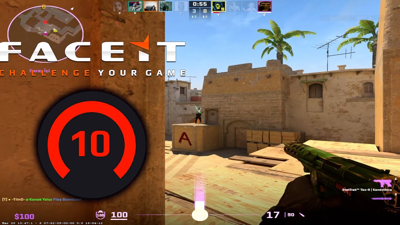 Rakibin Bu Takıma Karşı Hiç Şansı Yok! | CS2 FACEİT | De_Mirage ...