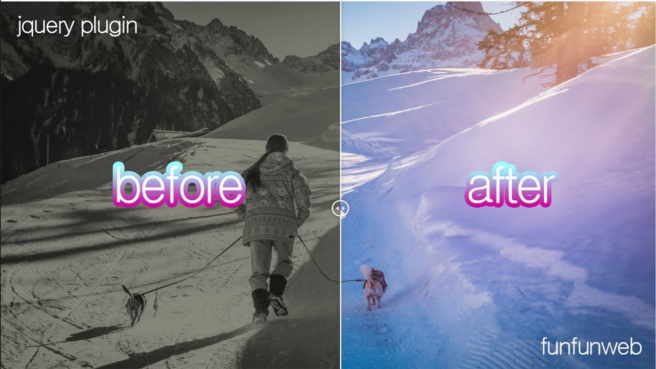 before,after compare plugin - YouTube