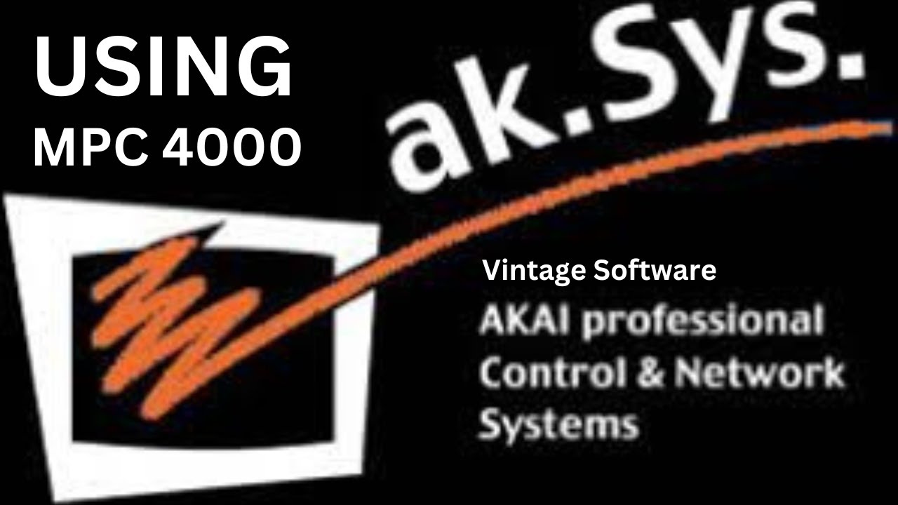Akai MPC 4000 Aksys And MPC Program Editor V2 Retro Software. - YouTube