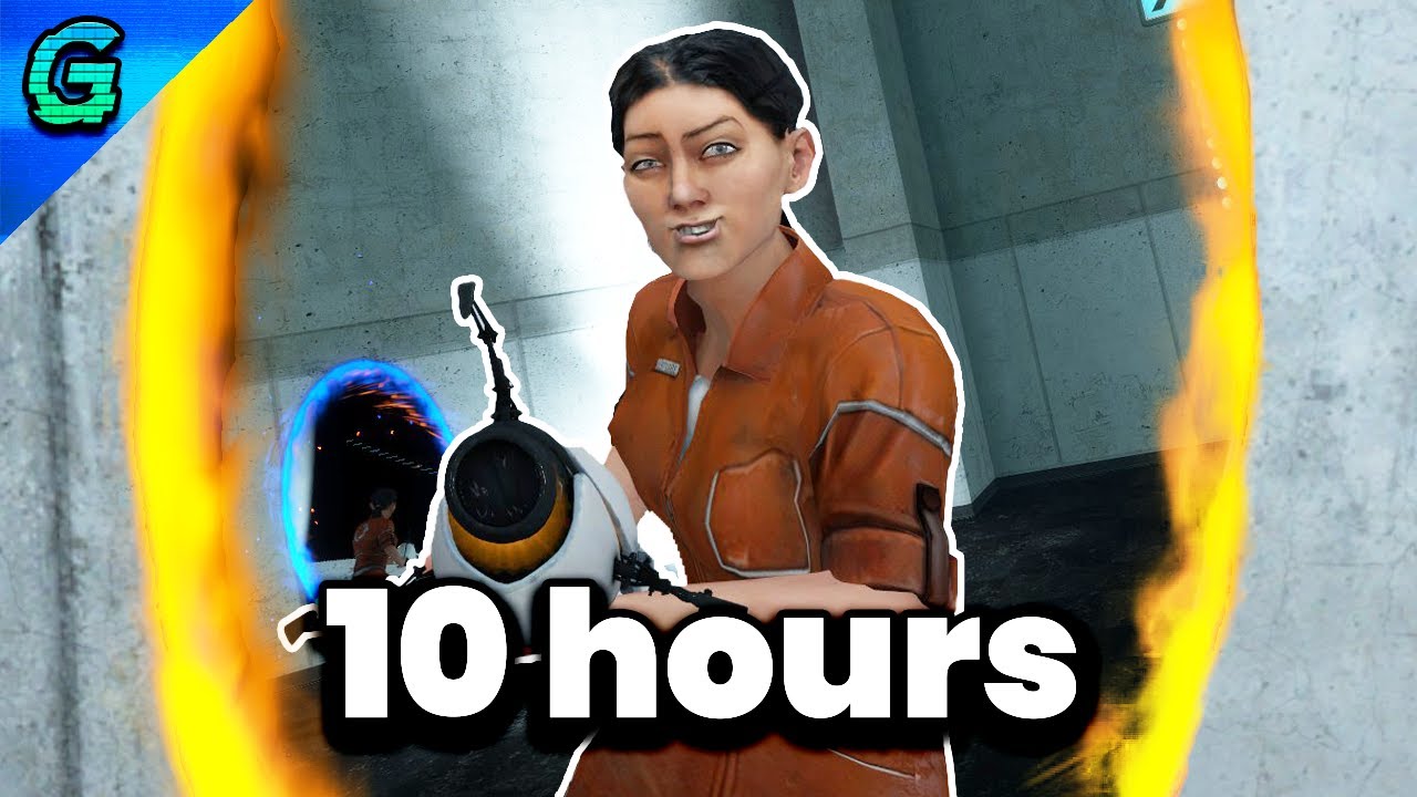Falling Through Portals for 10 Hours – Portal - YouTube