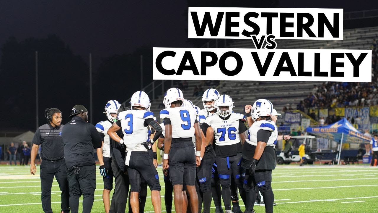 WESTERN vs. CAPO VALLEY | Football | OCTOBER 3rd, 2025 - YouTube