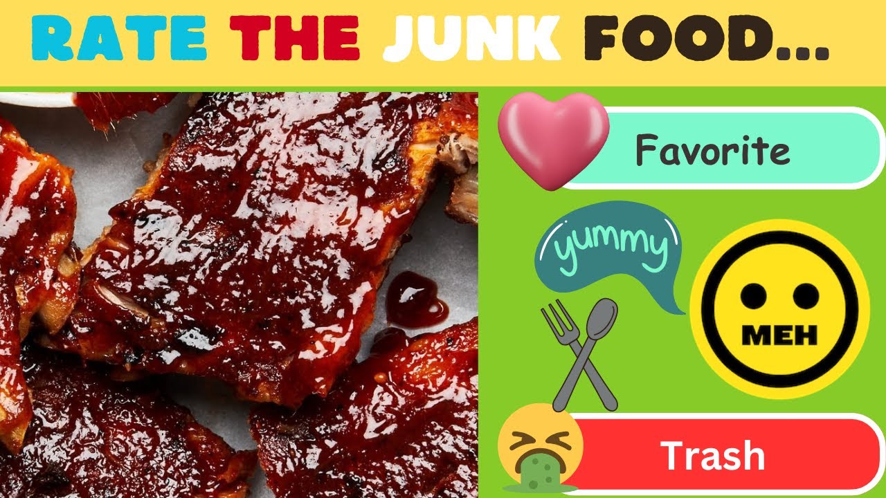 🍕🍔🍟Junk Food Tier List- Rate from your favorite to what you Have Never ...