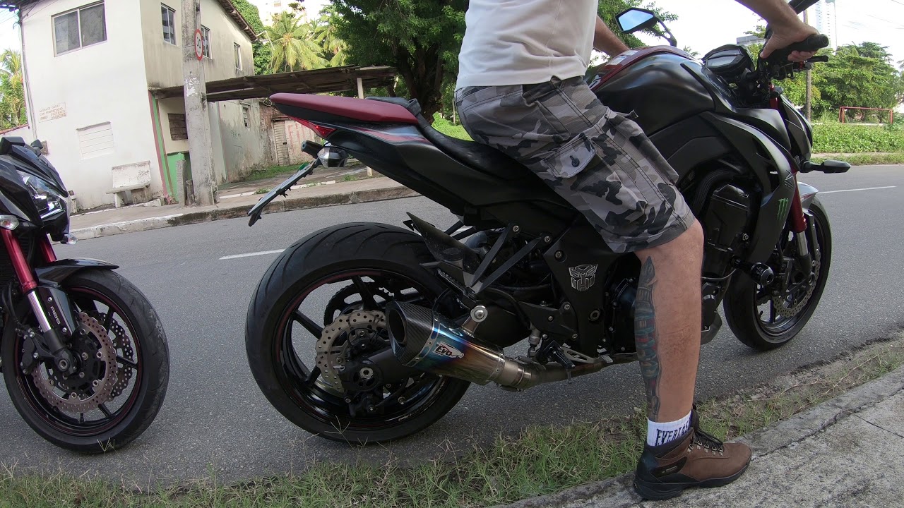 Kawasaki Z1000 - Jeskap Full Exhaust 4x2x1 - Evo Blue (HQ Sound) - YouTube