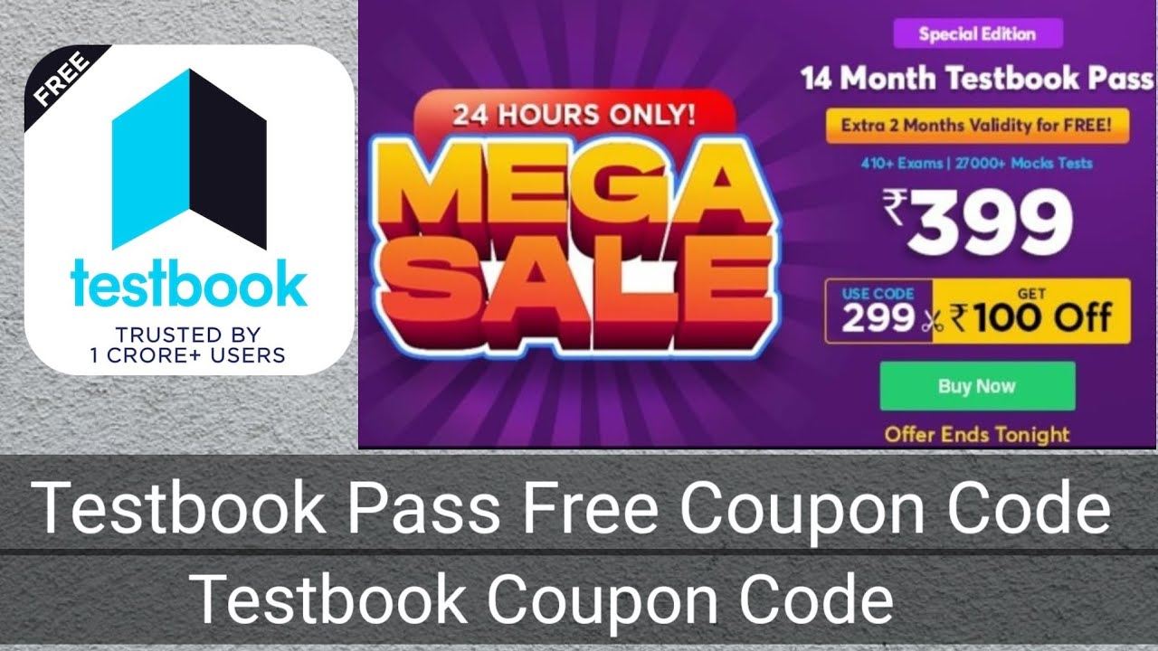 Testbook Pass Free Coupon code today|| Testbook Pass Free Coupon ...