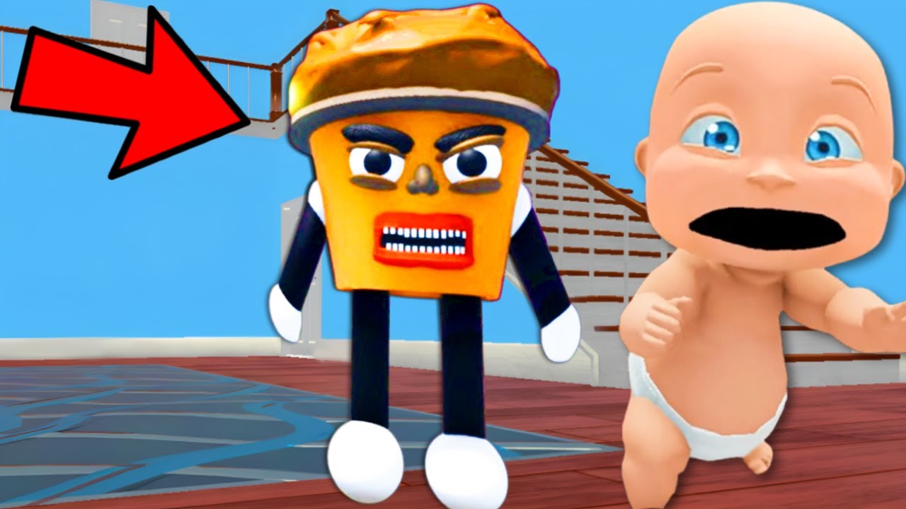 Baby Escapes EVIL MUFFIN! - YouTube