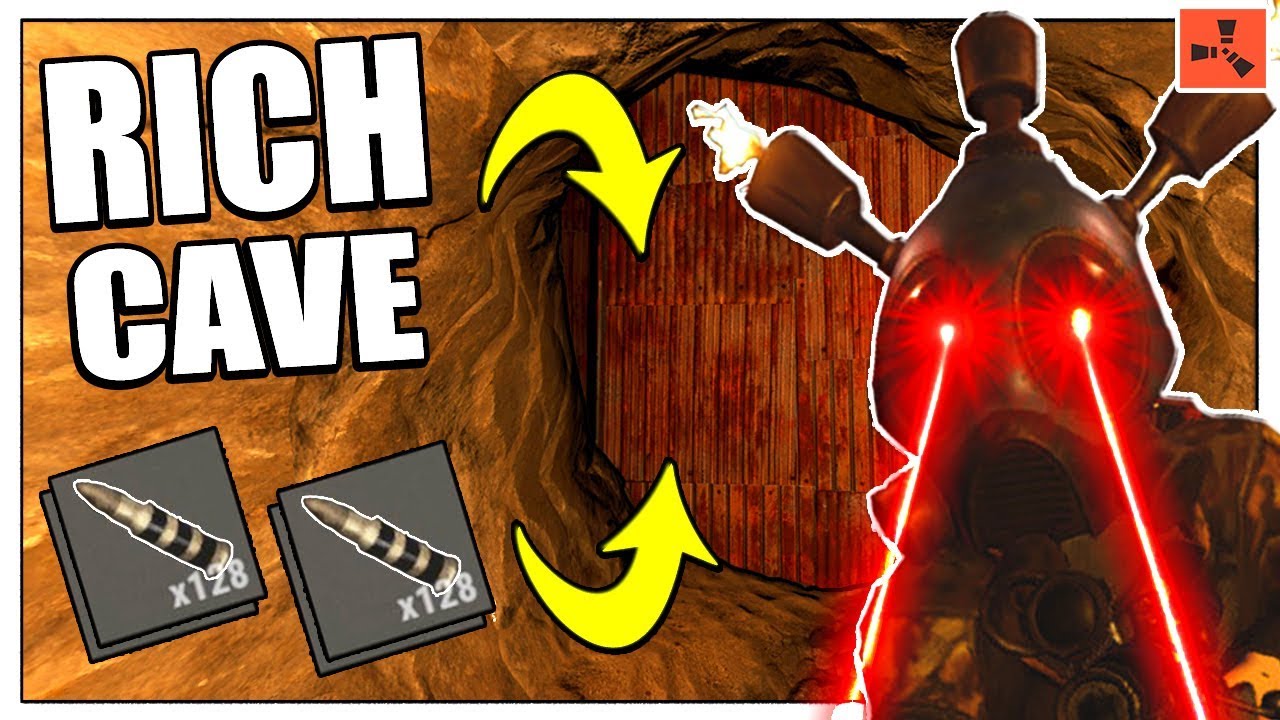 Rust RICH CAVE RAID - Counter Raiding + RAREST ITEM? - Clatter Helmet ...