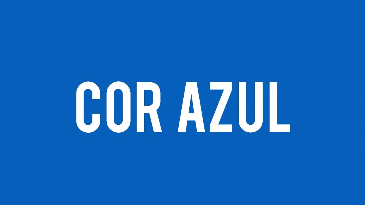 cor azul educação infantil - YouTube