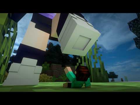 Giantess Girl feet stomp unaware tiny (Part 1) [Minecraft Giantess Feet Stomp]