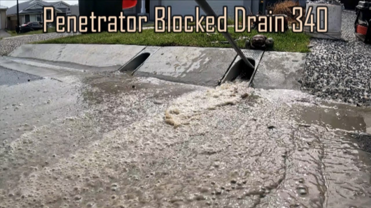 Blocked Drain 340 - Chunks Of Slurry EXPLODE From The Pipe - YouTube