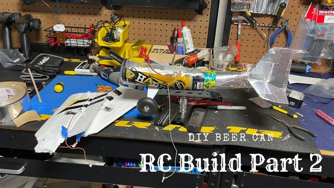 DIY Beer Can RC Plane Build Part 2 - YouTube