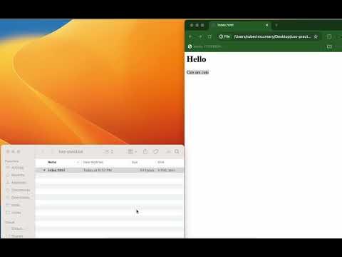 Tutorial on how to use TextEdit on a mac to make an HTML page - YouTube