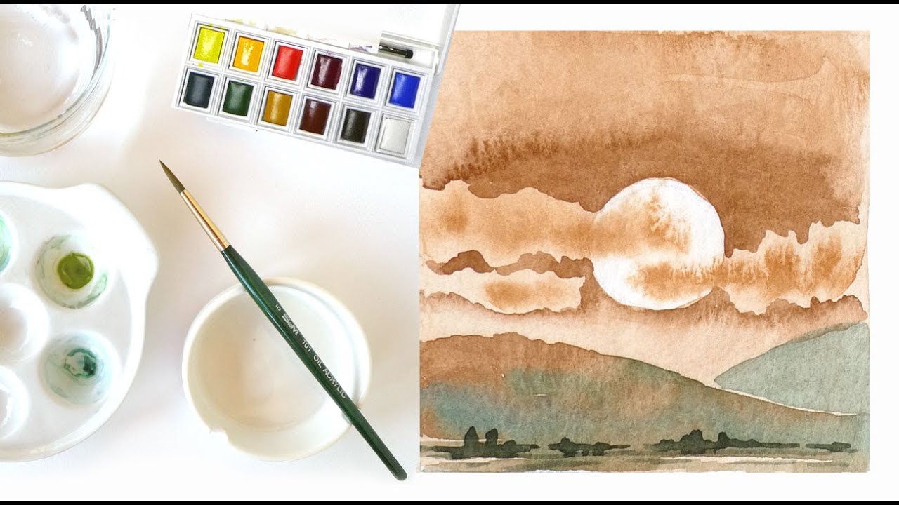 Tecnica del negativo - Acquerello in 5 minuti - YouTube