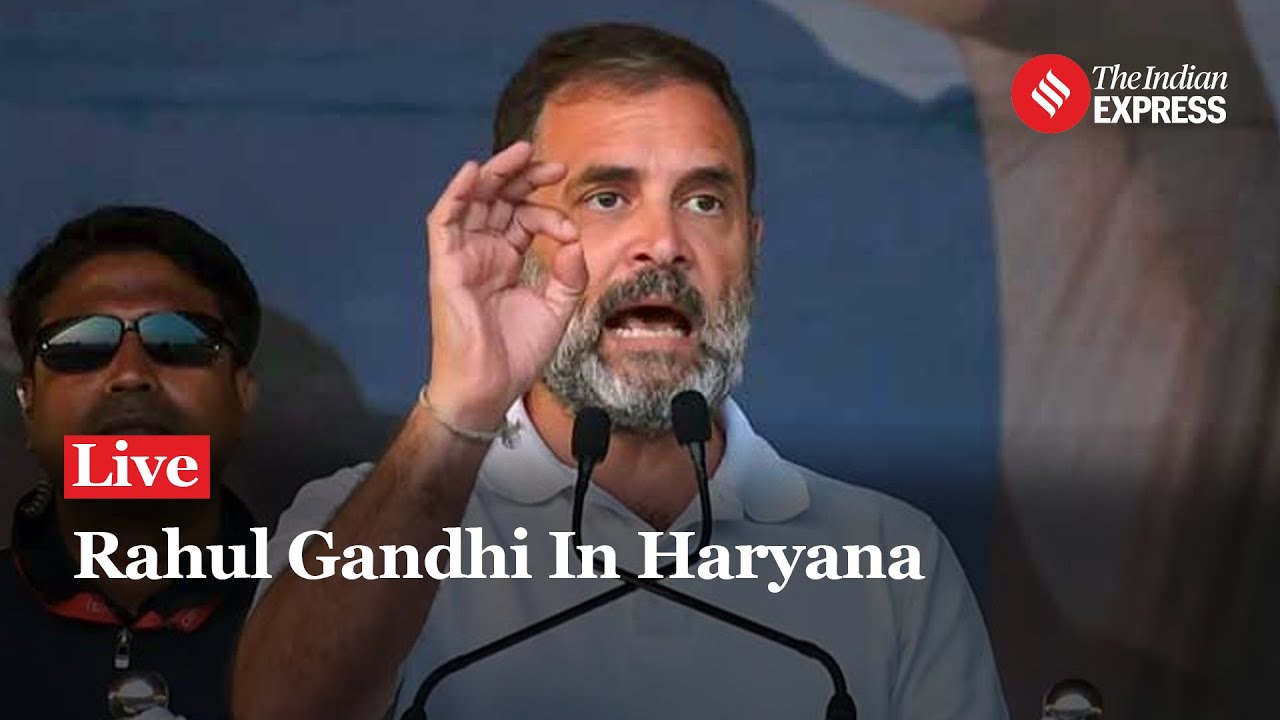 Rahul Gandhi's Public Rally In Mahendragarh, Haryana | Lok Sabha ...