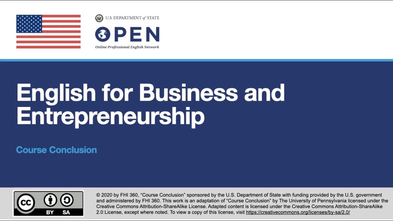 Course Conclusion (English for Business) - YouTube