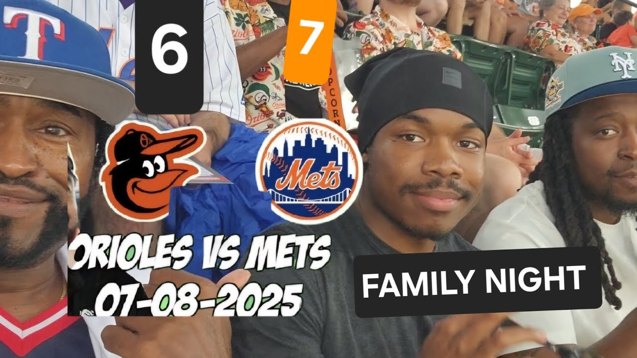 MLB NIGHT METS vs ORIOLES, BASEBALL IS FUN EVEN THOUGH THEY TOOk IT OUT ...