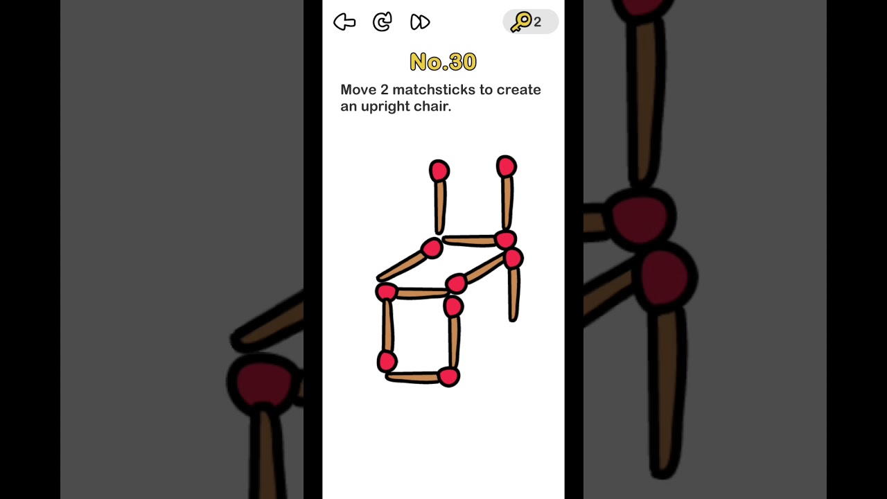 Brain Out Level 30 - Create an upright chair - YouTube