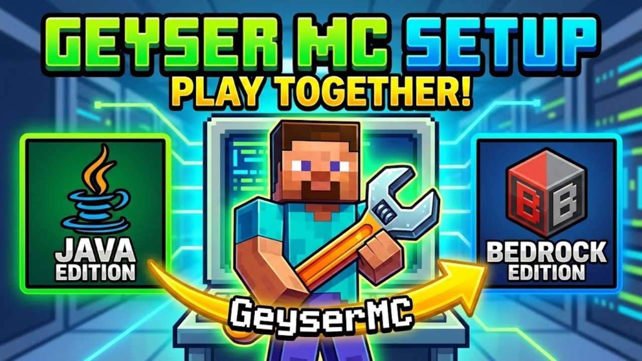 How to Setup GeyserMC (Java + Bedrock) | Allow Bedrock Players to Join Java Server - Soft Host ...