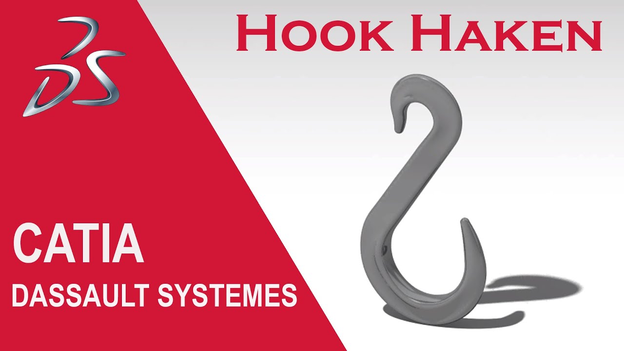 Hook Haken Design in Catia - YouTube
