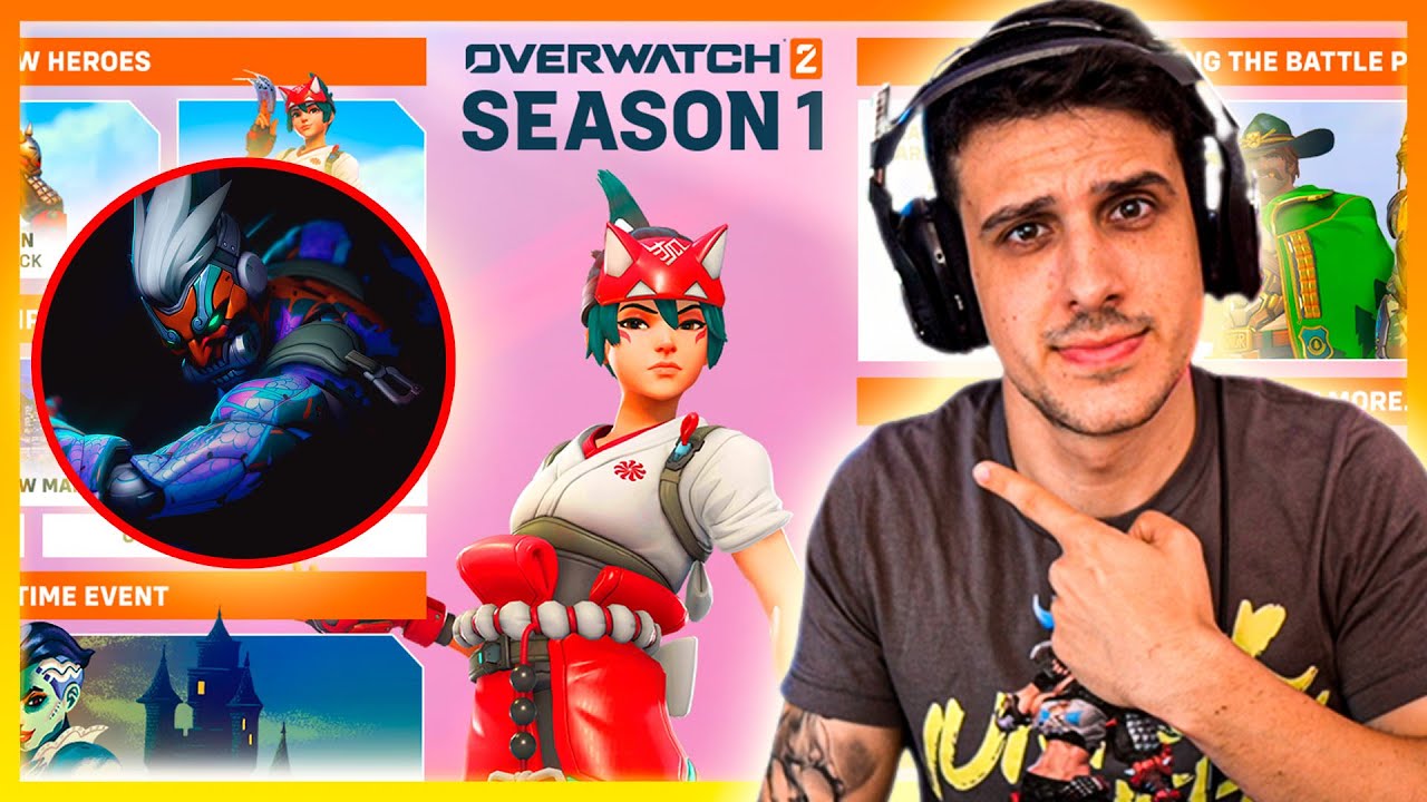 TODO EL CONTENIDO DE LA *SEASON 1* de OVERWATCH 2! SKIN MÍTICA IN-GAME ...