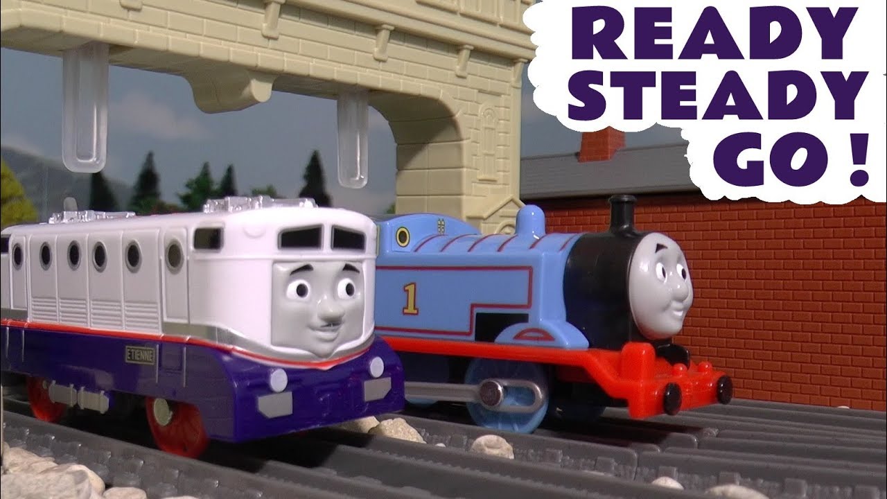 Thomas The Tank Engine Great Racing Toy Stories - YouTube