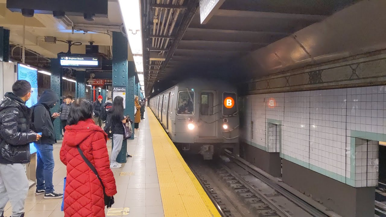 NYC Subway: R68A B Train @Atlantic-Barclays and West 8 St via the D ...