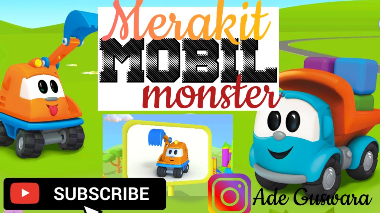 Mobil Truck MONSTER//Mobil-Mobilan//Merakit Mobil//Jenis Mobil MONSTER ...