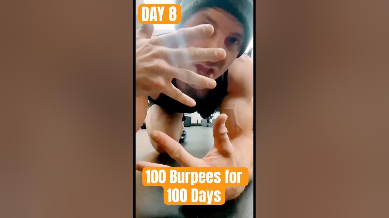 DAY 8 - 100 Burpees for 100 Days challenge! #fitnesschallenge - YouTube