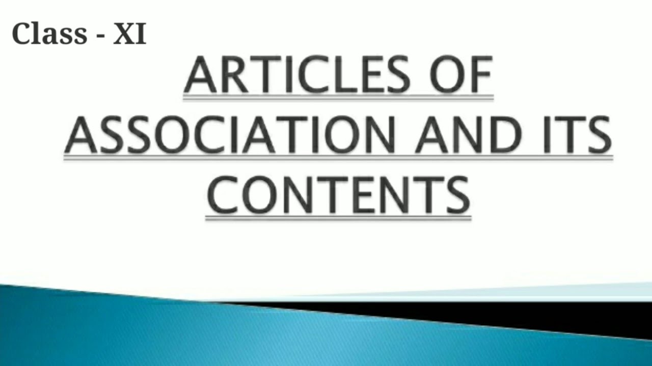 sarswatieducation Article Of Association Meaning And Its Content sarswatieducation-article-of-association-meaning-and-its-content
