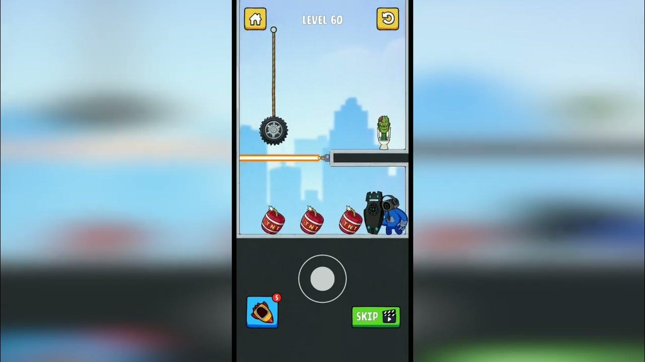 Toilet Monster Move Survival Level 60 - YouTube