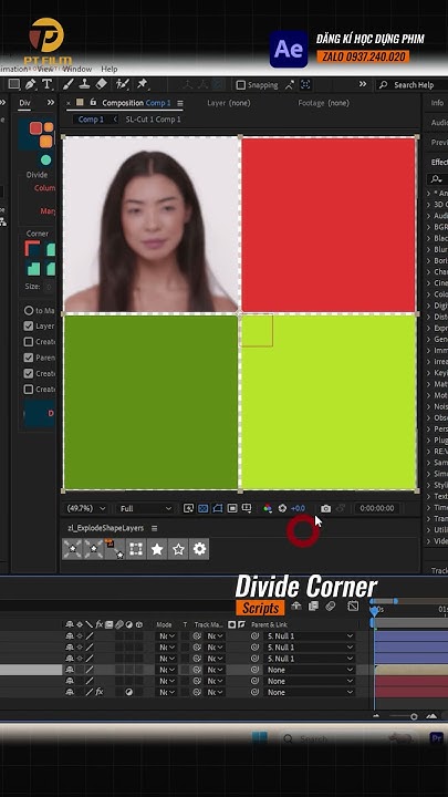 Scripts Divide Corner - Chia một lớp thành các lớp, mặt nạ hoặc lớp hình dạng #ptfilmproduction ...