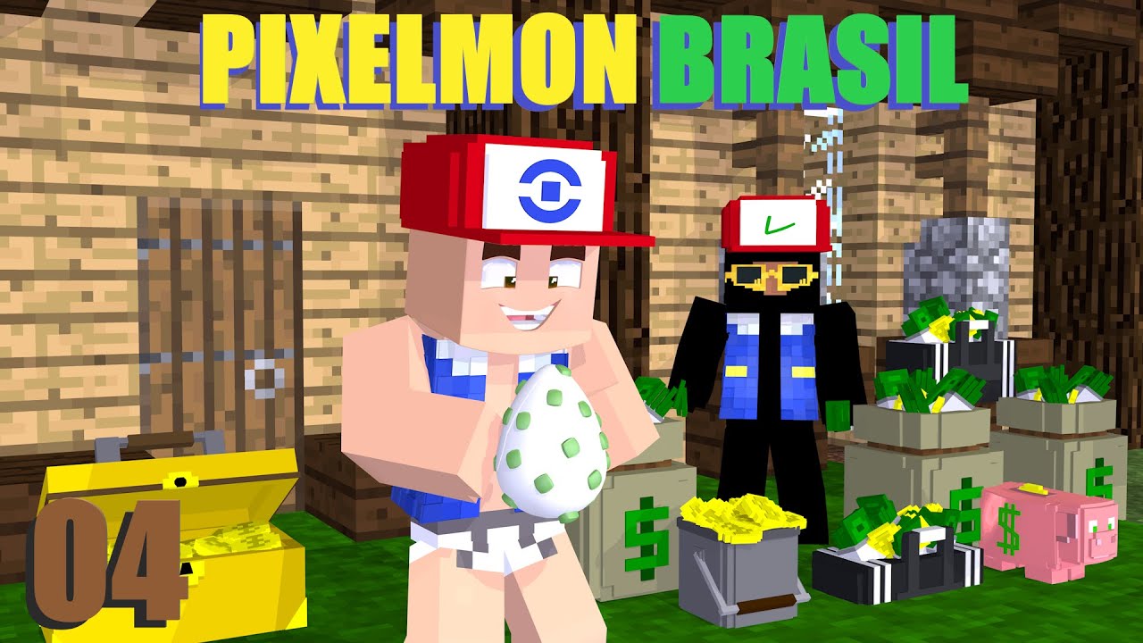 COMO FICAR RICO NO PIXELMON BRASIL!! - PIXELMON BRASIL #04 (BROWN ...
