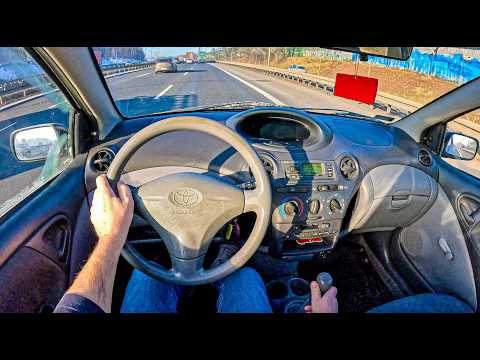 2002 Toyota Yaris  | 1.0 (4-Cyl 68 HP | POV Test Drive #2677 | Joe Black