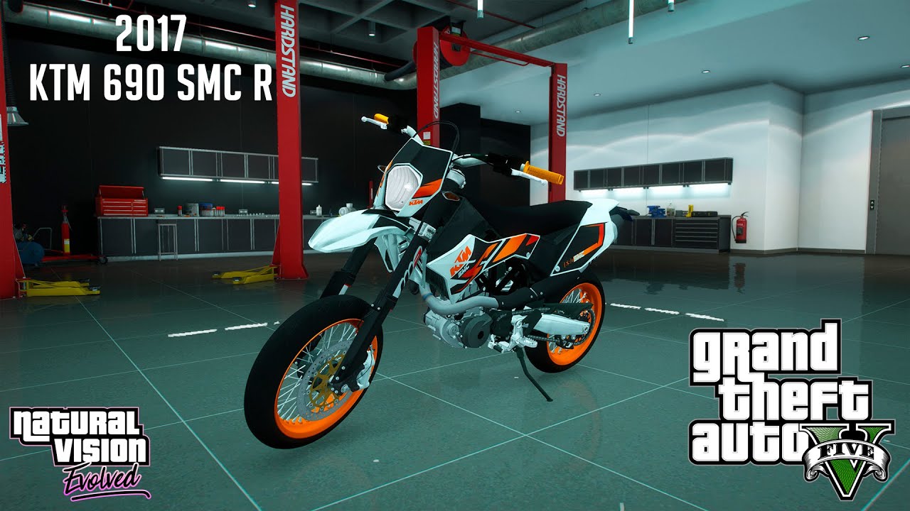 GTA V: 2017 KTM 690 SMC R - 2021 NVE Graphics Mod - YouTube